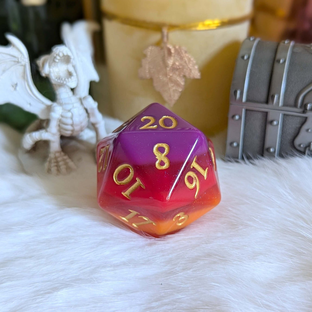 D20 Dice Collection: Unique Single D20s for D&D - Fennek and Finch